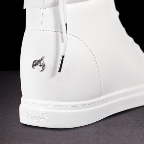 White Wedge Heel Sneakers | White Dance Tennis Shoes – Fuego, Inc.