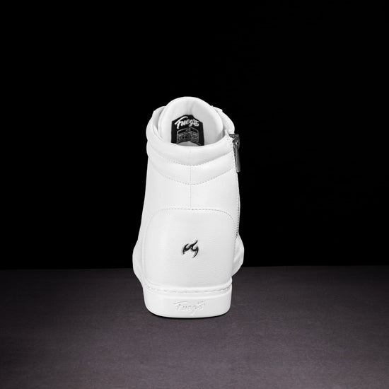 White Wedge Heel Sneakers | White Dance Tennis Shoes – Fuego, Inc.