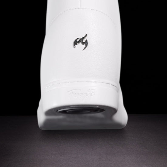 White Wedge Heel Sneakers | White Dance Tennis Shoes – Fuego, Inc.